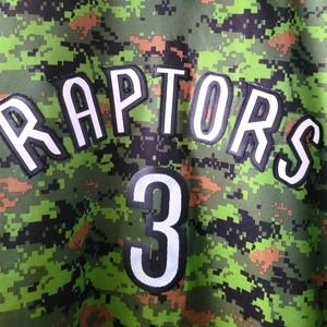 NBA | Shirts | Vintage Rare Kyle Lowry Toronto Raptors Armed Forces ...